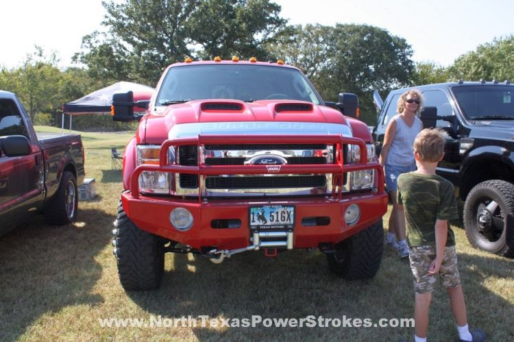 Who has pics of that B.A. lifted red dually... | The Diesel Garage